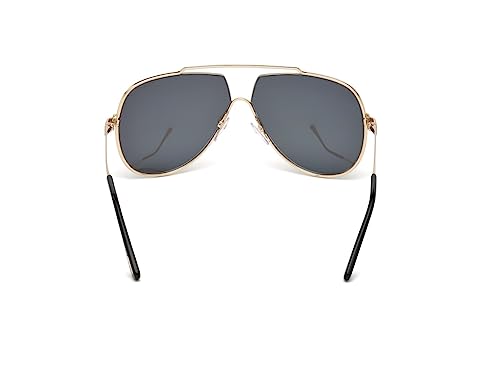 Tom Ford FT0586 Aviator Sunglasses TF586 Chase-02 (28A Gold/Black, Dark Gray)