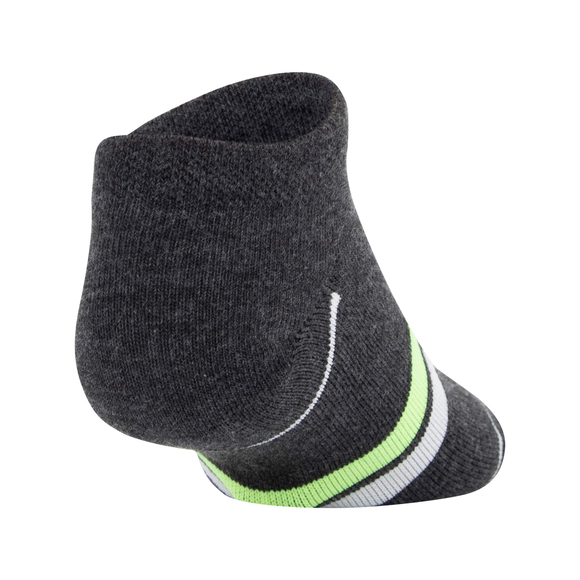 Under Armour Youth Essential Lite No Show Socks, 6-Pairs , X-Ray Yellow/Assorted , Small