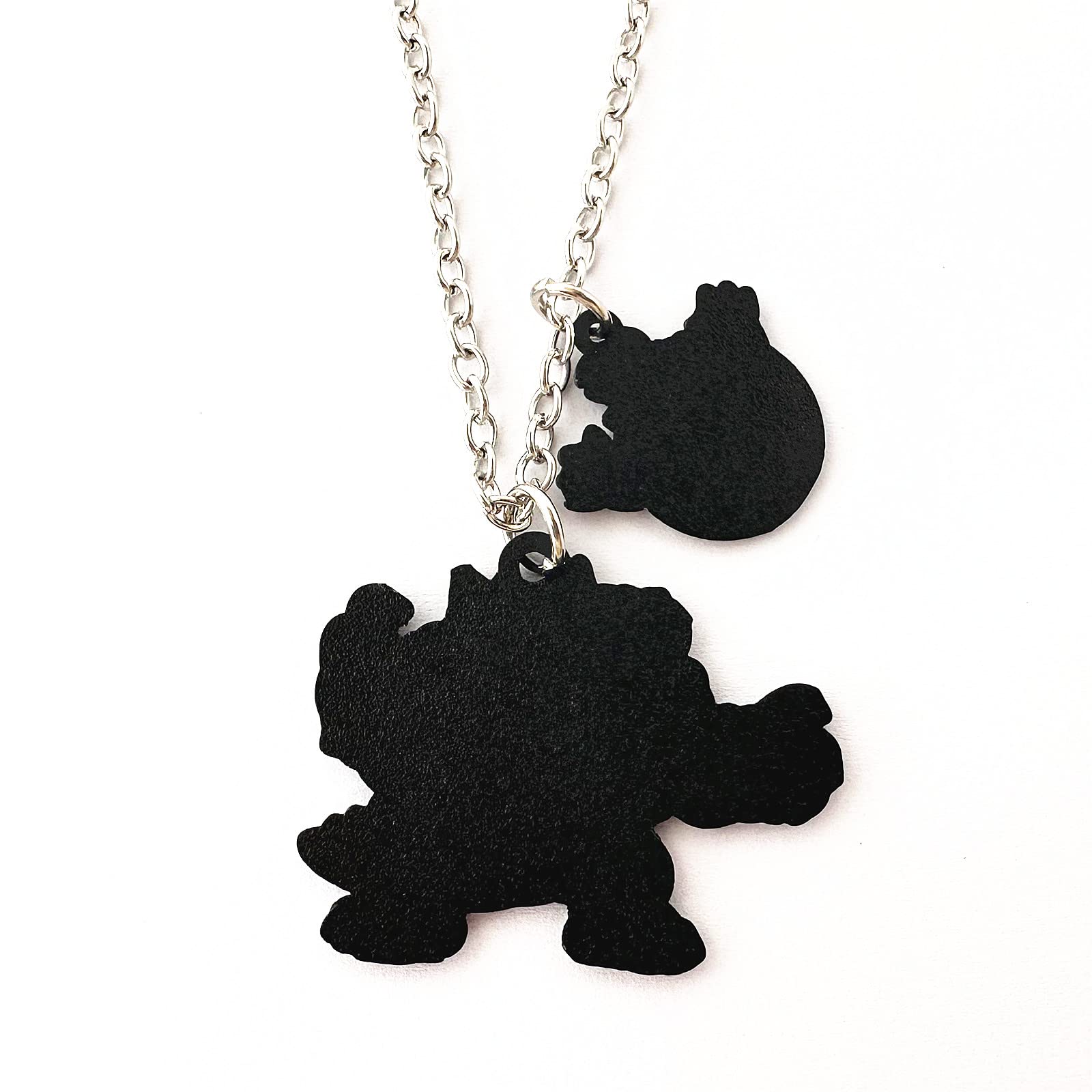 STKTFKK Cartoon Necklace Metal Classic Anime Bowser Necklace (1)