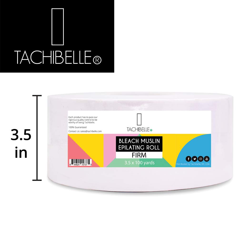 Tachibelle Muslin Epilating Waxing Roll x 100 yards SOFT Durable and Will Not Tear (100 Yard FIRM)