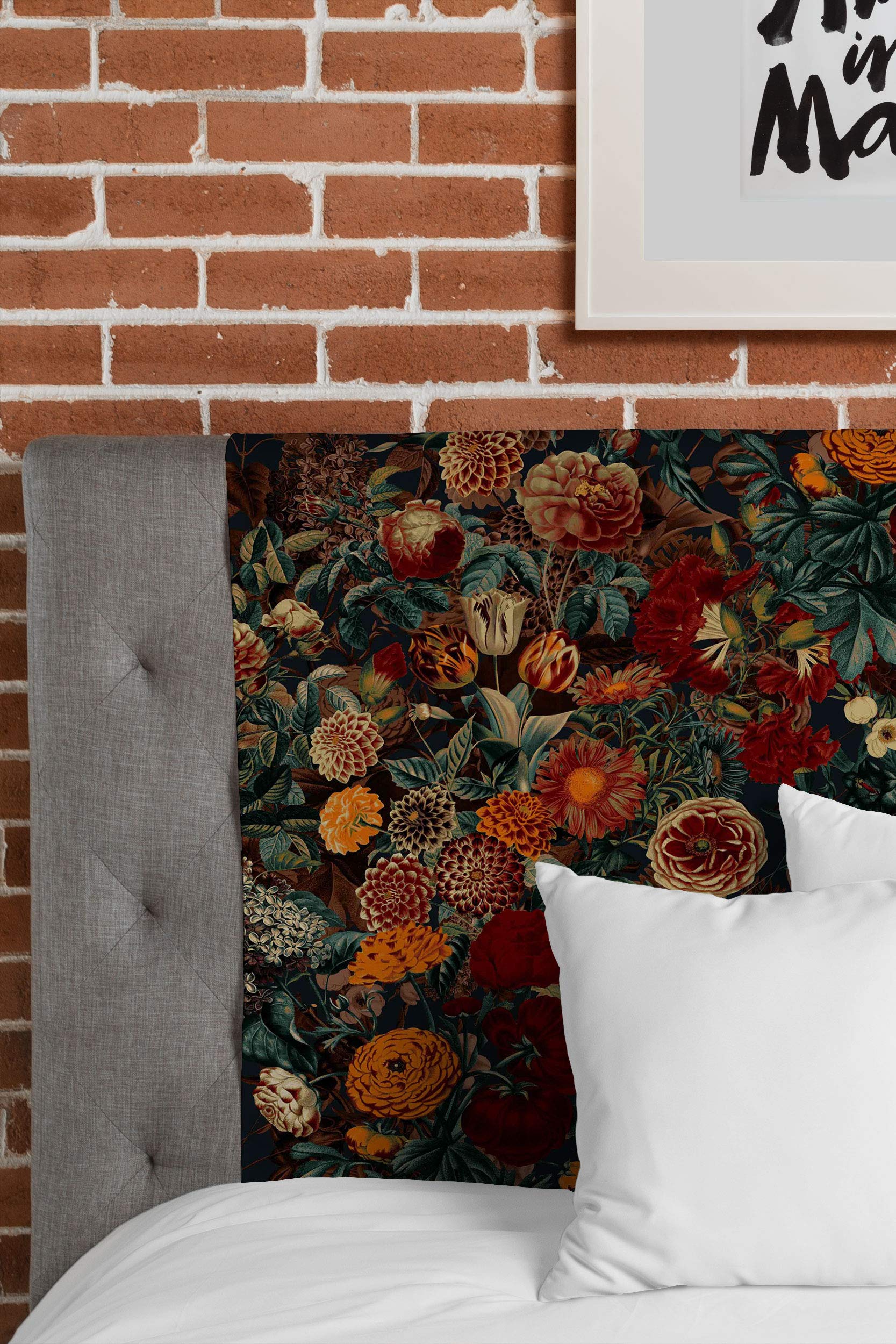 Society6 Burcu Korkmazyurek Exotic Garden-Night XXI Tapestry, 60" X 80", Multi