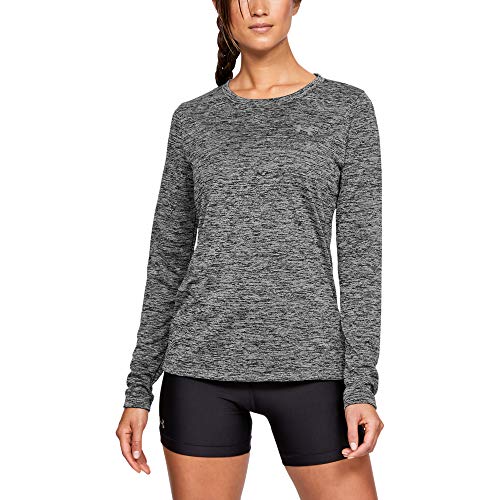 Under Armour Women's UA Tech⢠Twist Crew Long Sleeve SM Black
