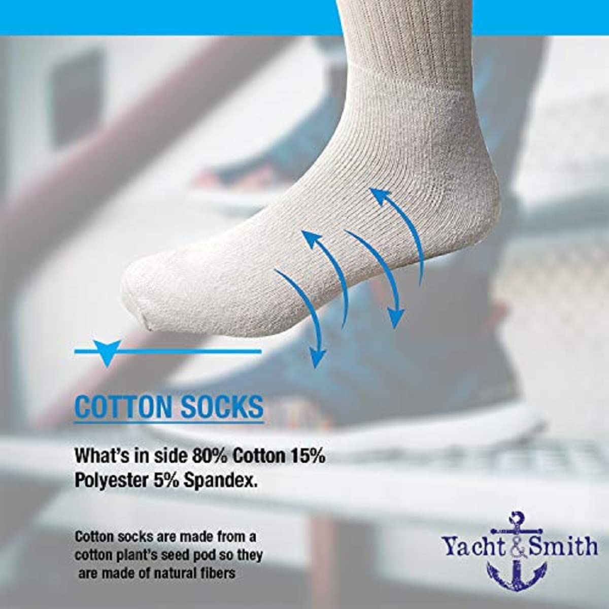 SOCKS'NBULK 60 Pairs Mens Wholesale Bulk Sports Crew Socks, Athletic Socks Case Pack Options (10-13, White)