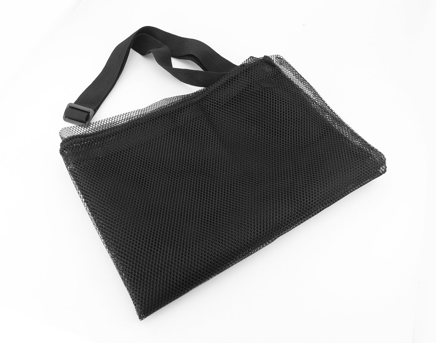 Tytroy Black Mesh Sports Drawstring Ball Bag With Shoulder Strap (30" X 40")