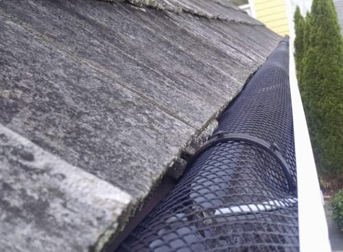 Rocky Mountain Goods 6β Gutter Guard Mesh - 20 Foot Leaf Guard Protects from Branches, Leaves, Debris - Easy Cut with Scissors to Custom Lengths - Easy Install - Does Not Rust