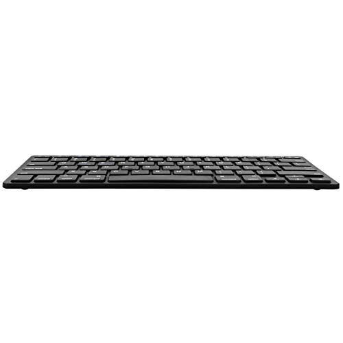 Targus Multi-Platform Bluetooth Keyboard Slim Compact Design with Scissor Switch Keys, Battery Life Indicator Compatible with Windows, Mac, iOS and Android, Black (AKB55TT)