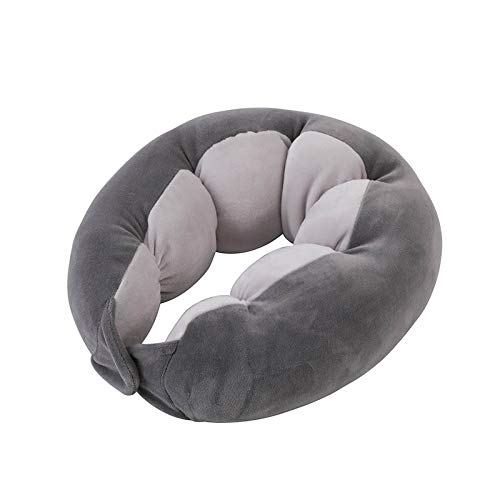 ZIFARM Bed Pillows, Shaped Memory Foam Neck Pillow Airplane Travel Sleep Head Rest Support Pillows Soft Foam Car Office Head Rest Massage Cushions
