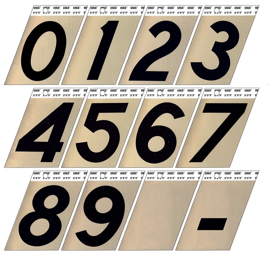 The Hillman Group 840564 3-Inch Aluminum Angle-Cut Number 6 (2 Pack)