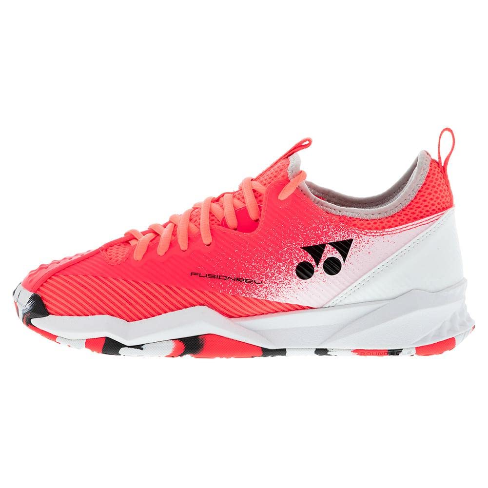 YONEX Men's FusionRev 4 Tennis Shoe, Red/White (US Size 13)