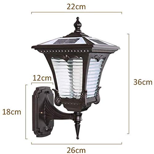 Zhangl Solar Wall Light Home Garden Light Outdoor Door Light Outdoor Wall Terrace Solar Light Waterproof Wall Sconce Wall Lantern
