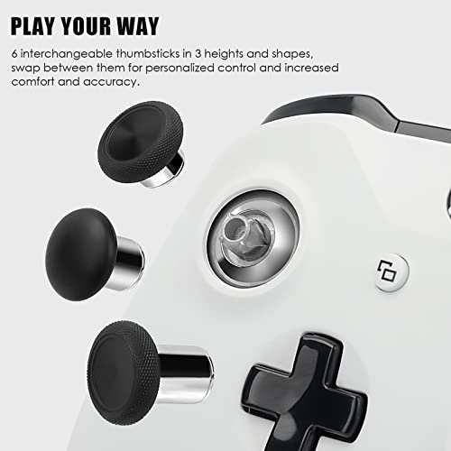 TOMSIN 8 in 1 Magnetic Replacement Thumbsticks Metal Joysticks & T8 Cross Screwdrivers Repair Kit fo Xbox One Wireless Controller