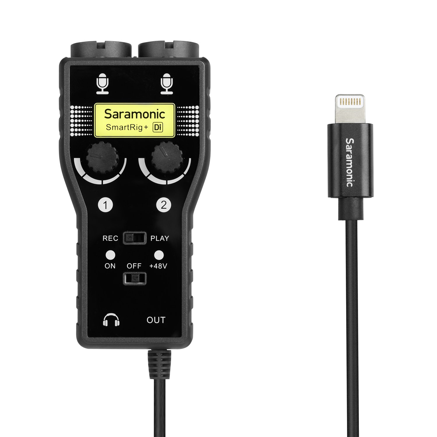 Saramonic SmartRig+ DI 2-Channel XLR & 6.3mm Guitar Audio Interface Microphone with iOS Connector Compatible with iPhone 13 12 11 X, iPad, iPod, iOS Smartphone