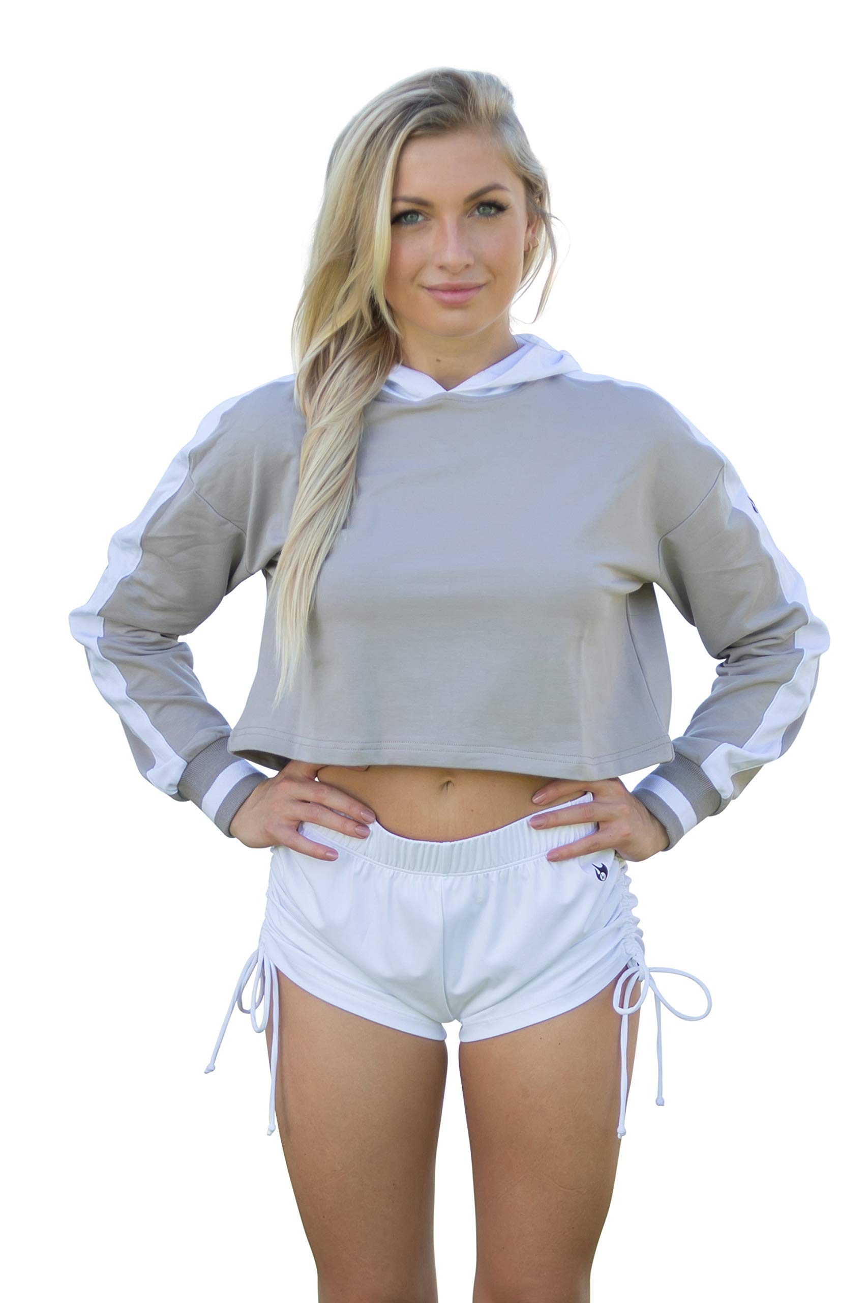 Werk Dancewear Hype Sweatshirt - Fashionable Activewear Designed for Dance (Adult - Small, Grey)