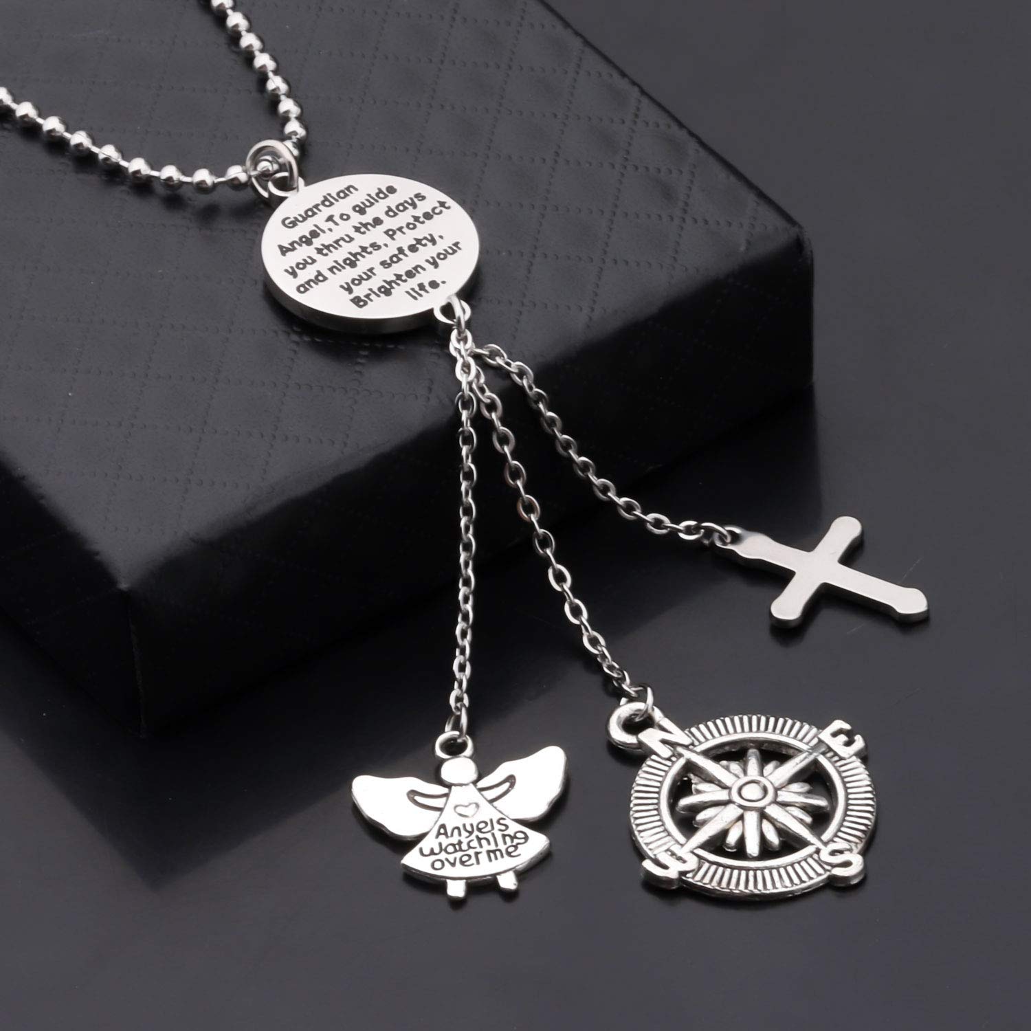 WSNANG Driver Gift Guardian Angel Protect Your Safety Drive Safe Gift (Guardian Angel Charm)