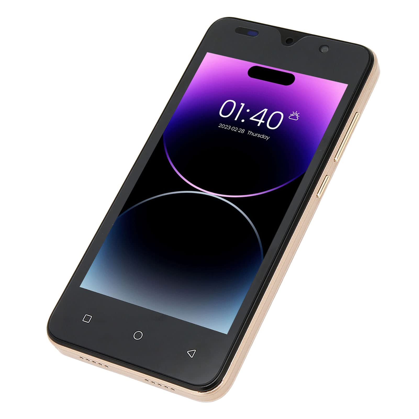 Unlocked Smartphones, 5 Inch Screen Mobile Phone with 5 Inch Screen HD Camera 1280x720 Resolution Face Unlock ABS Material Dual SIM for Work (#3)