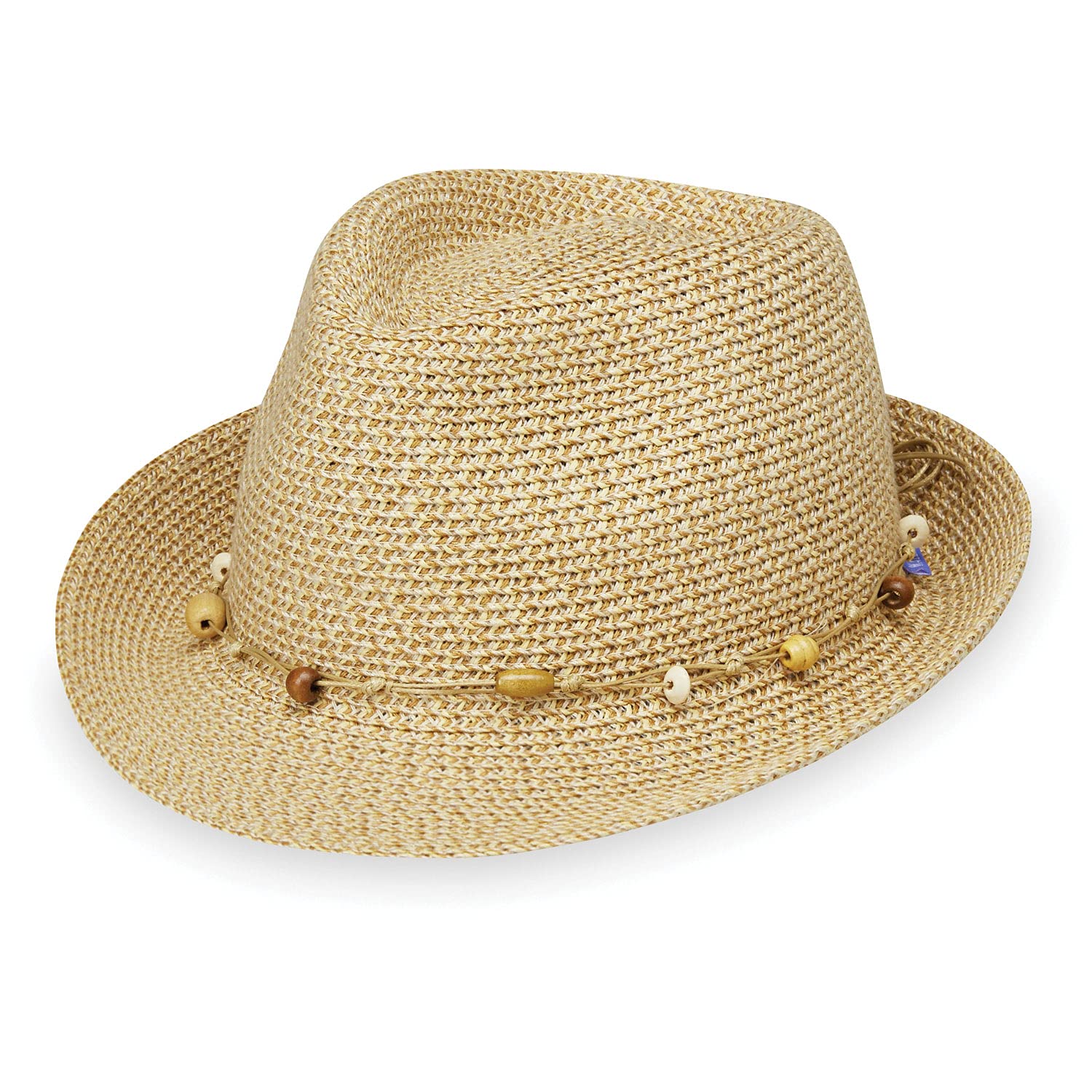 Wallaroo Hat Company – Women’s Waverly Trilby Fedora – Short Brim, Packable Design and Adjustable Sizing for Medium Crown Sizes – Trendy and Chic Sun Hat for Casual All-Season Style (Natural)