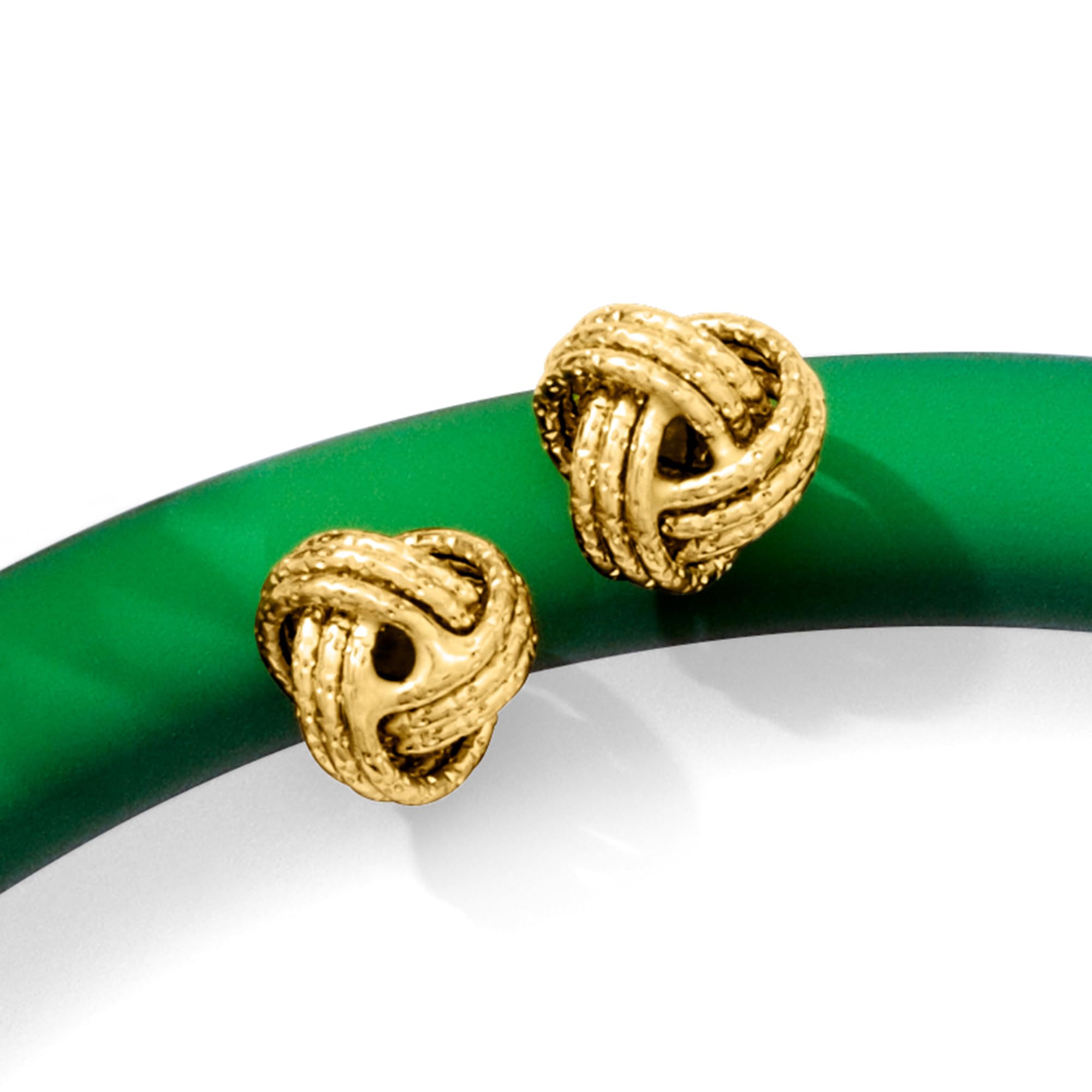 Ross-Simons Italian 14kt Yellow Gold Textured Love Knot Stud Earrings