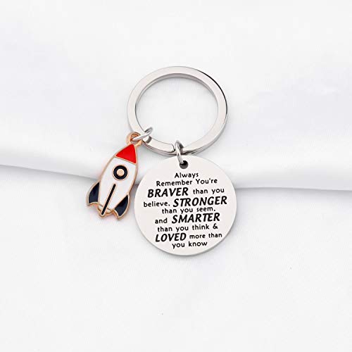 WSNANG Rocket Ship Keychain Jewelry Astronomy Astronaut Gift (keychain)