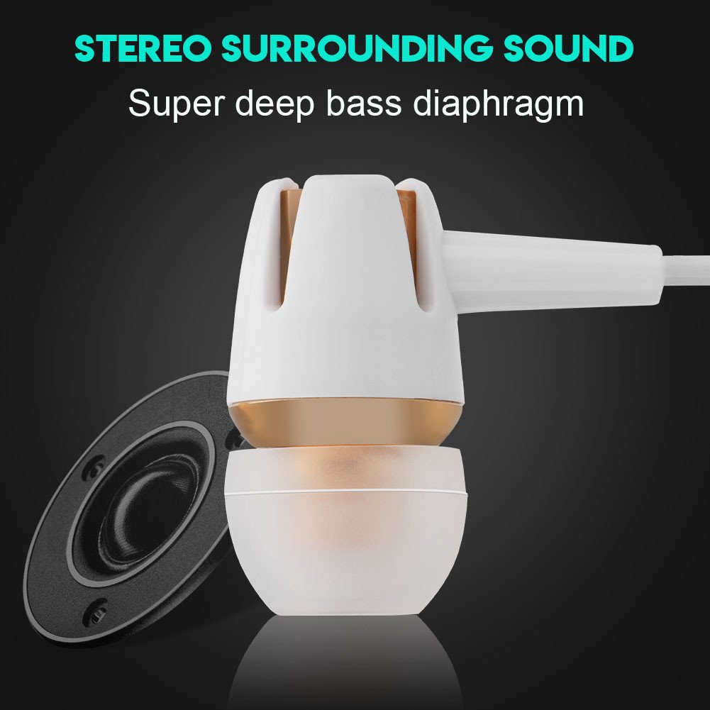 Tosuny Handsfree Call Earphones inEar Noise Cancelling Earbuds Stereo Bass Earbuds with Microphone for LETV
