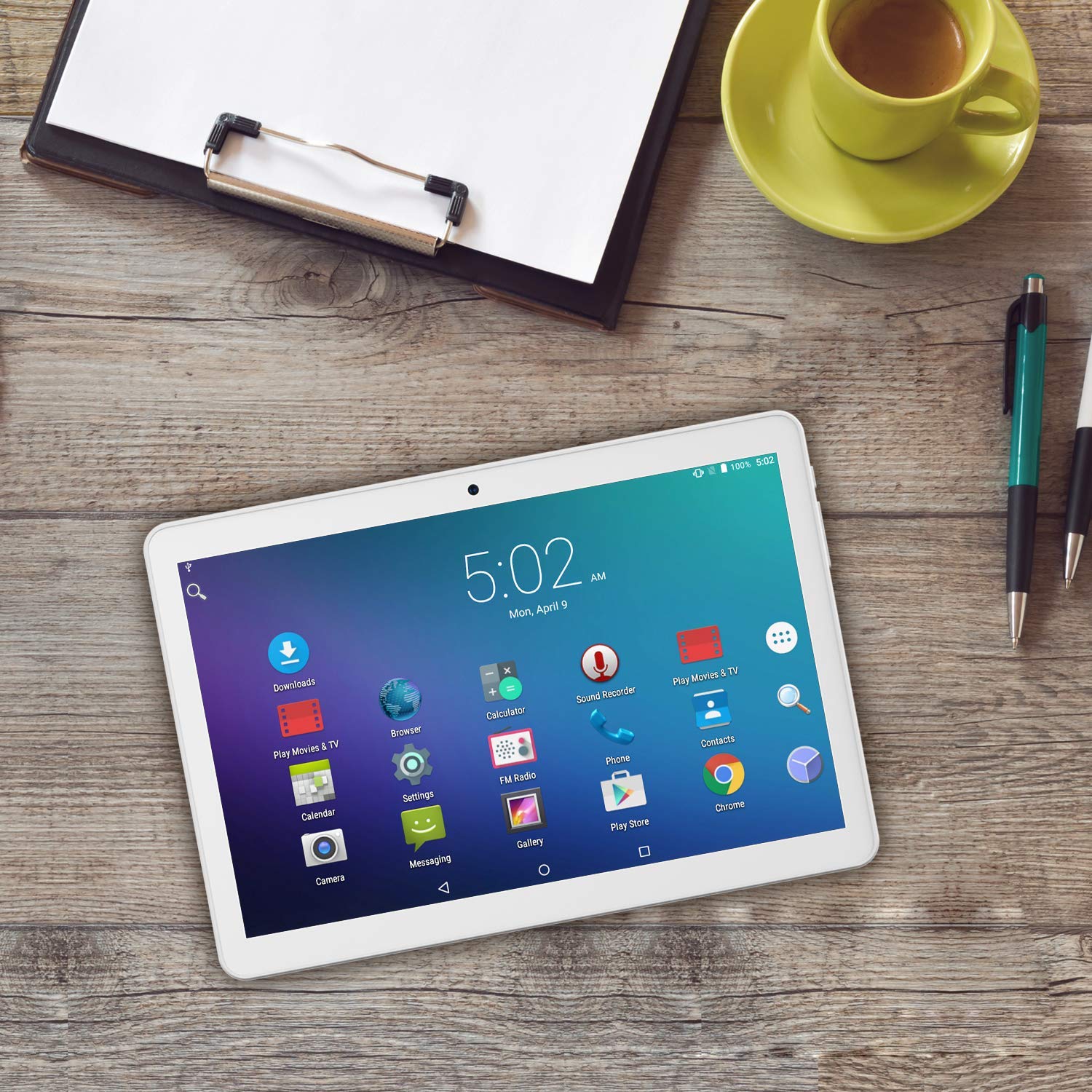 Tablet 10.1 inch+Customized Cover, Android Go 8.1 Tablet PC,Google Certified, 1GB RAM, 16GB Storage, WiFi, Bluetooth,GPS, 1280X800 IPS Screen, 3G Phablet with Dual Sim Card Slots,Dual Camera,GPS