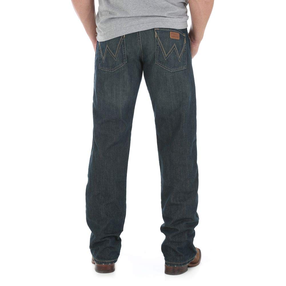Wrangler Men's Retro Relaxed Fit Straight Leg Jean, Worn Bark, 33x30