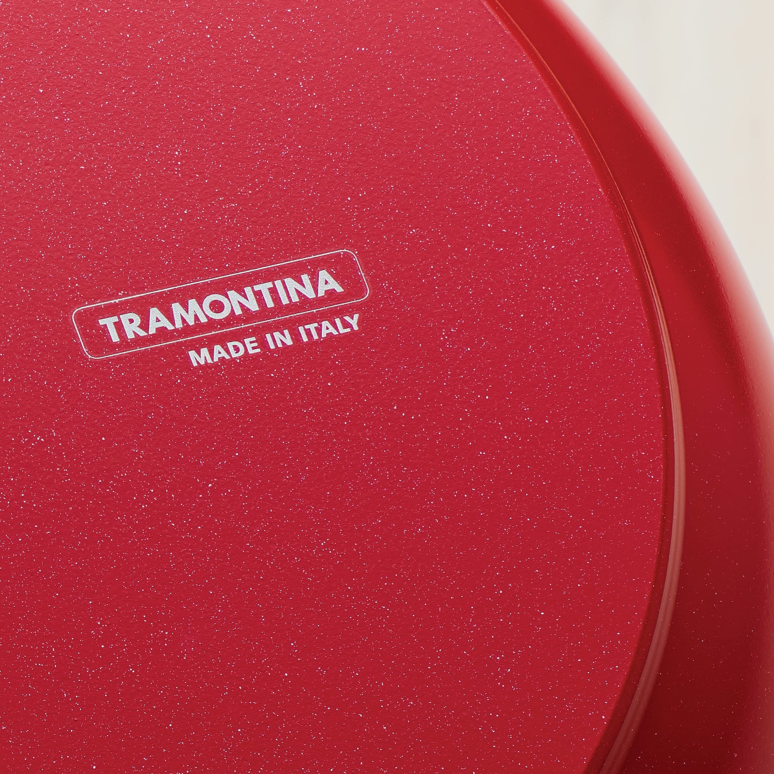 Tramontina Fry Pan Gourmet Ceramica Deluxe Aluminum 12-inch Metallic Red, 80110/058DS