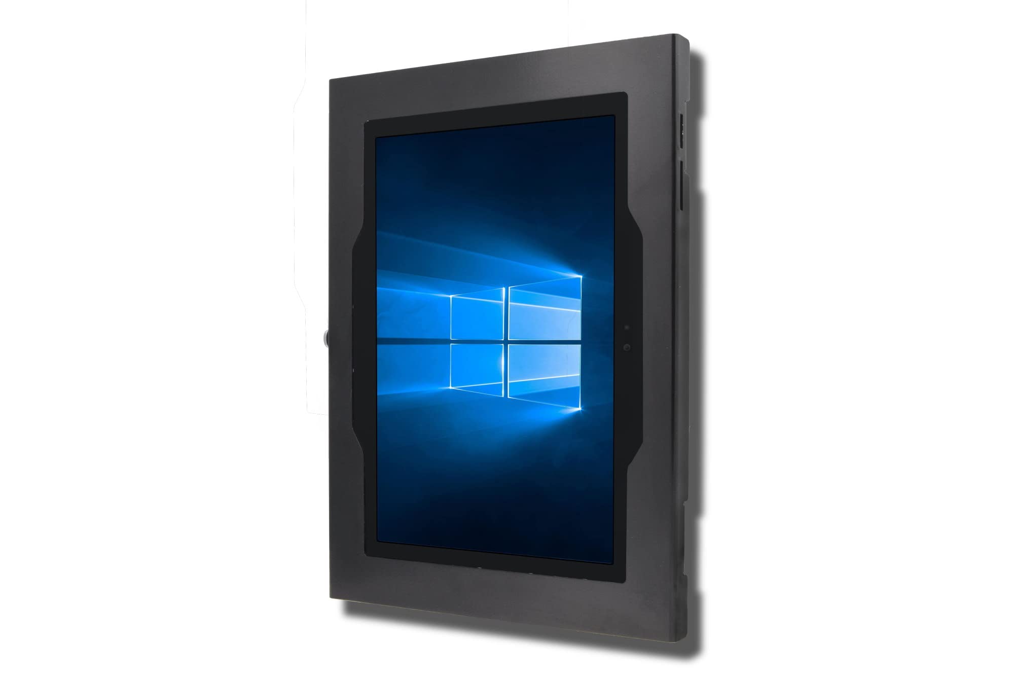 TABcare Security Locking Metal Case for Dell Latitude 5285 5290 7200 7210 as Kiosk, POS, Store, Show Display (Black, Wall Mount VESA)