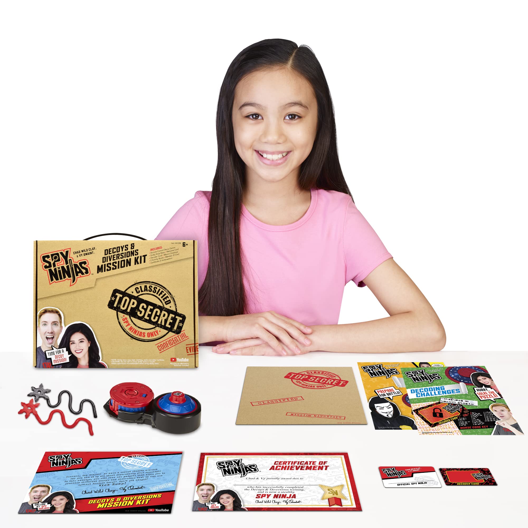 Spy Ninjas 11 Piece Decoys & Diversions Mission Kit by Chad Wild Clay and Vy Qwaint, Multi
