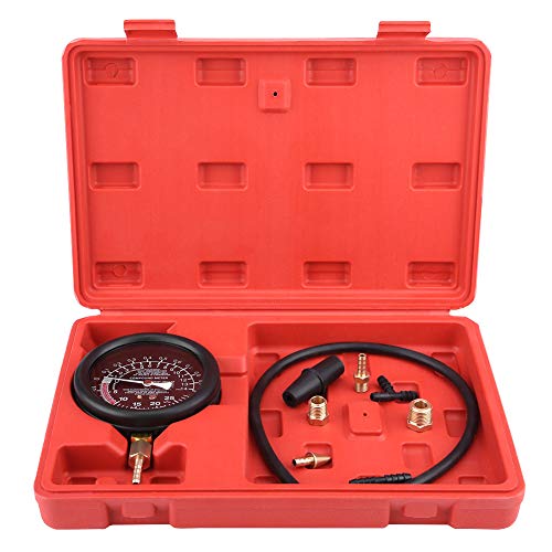 Vacuometro To Test Vacuum Pump, Keenso Car Engine Vacuum Fuel Pump & Vacuum Tester Gauge Carburetor Pressure Diagnostics Leakage Tester