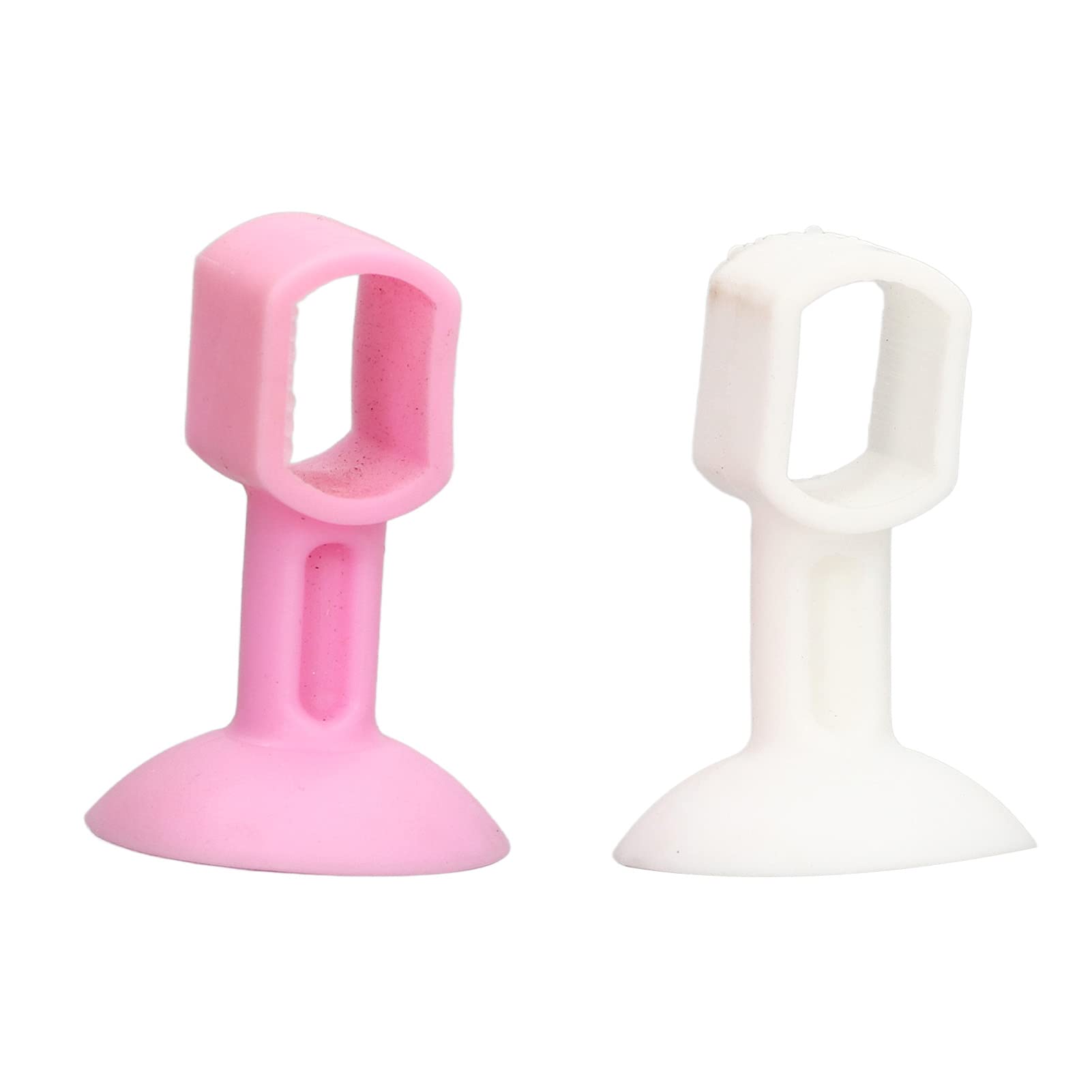 VTOSEN 10 PCS Washer Door Holder - Pink White Rubber, No Odor, Properly Drying Clothes, Washing Machine Door Bracket, Support, Stand, Front Load Washer Door Prop, Washer and Dryer Top Protector