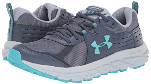 Under Armour Women's Charged Toccoa 2 Shoe, Downpour Gray//Blue Heights, 5.5 M US