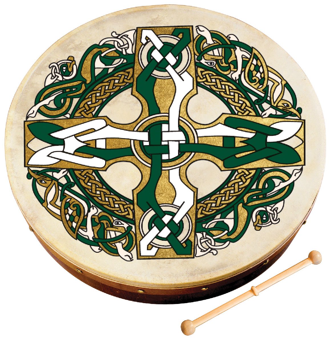 Waltons Bodhrán 8" (Celtic) - Handcrafted Irish Instrument - Crisp & Musical Tone - Hardwood Beater Included w/Purchase