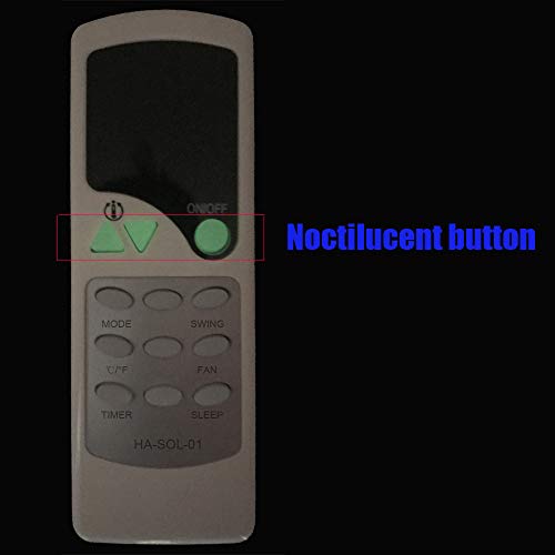 YING RAY HA-SOL-01 Replacement for Soleus Air Portable Air Conditioner Remote Control PE2-09R-32 PE2-07R PE2-09R PE2-08R-62 PE2-10R-32 PE2-08R PE2-10R PH1-14R-03 KY-36 PH1-12R-03 KY-34 PH1-10R-03