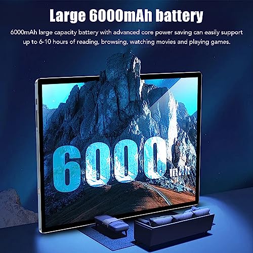 Tablet, 100-240V 4GB RAM 128GB ROM Octa Core CPU Tablet PC Dual WiFi for Work (US Plug)