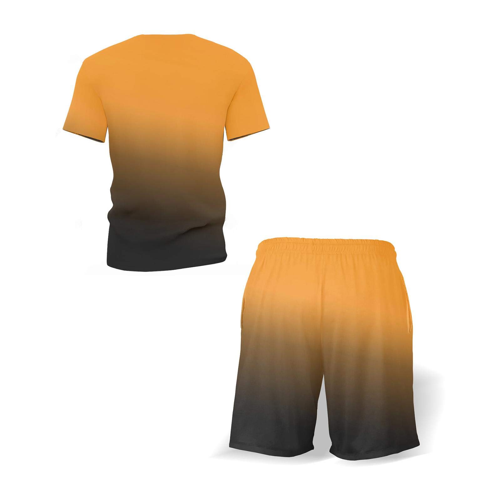 xzbailisha Men's Casual Tracksuit Short Sleeve Running Jogging Athletic Sweat Suits Set