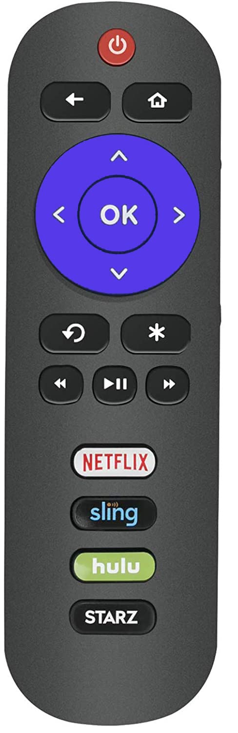 Universal Remote Control for Roku TV, Compatible with TCL/ONN/Element/Westinghouse/Philips/Jvc/RCA/Sanyo Roku Smart TVs