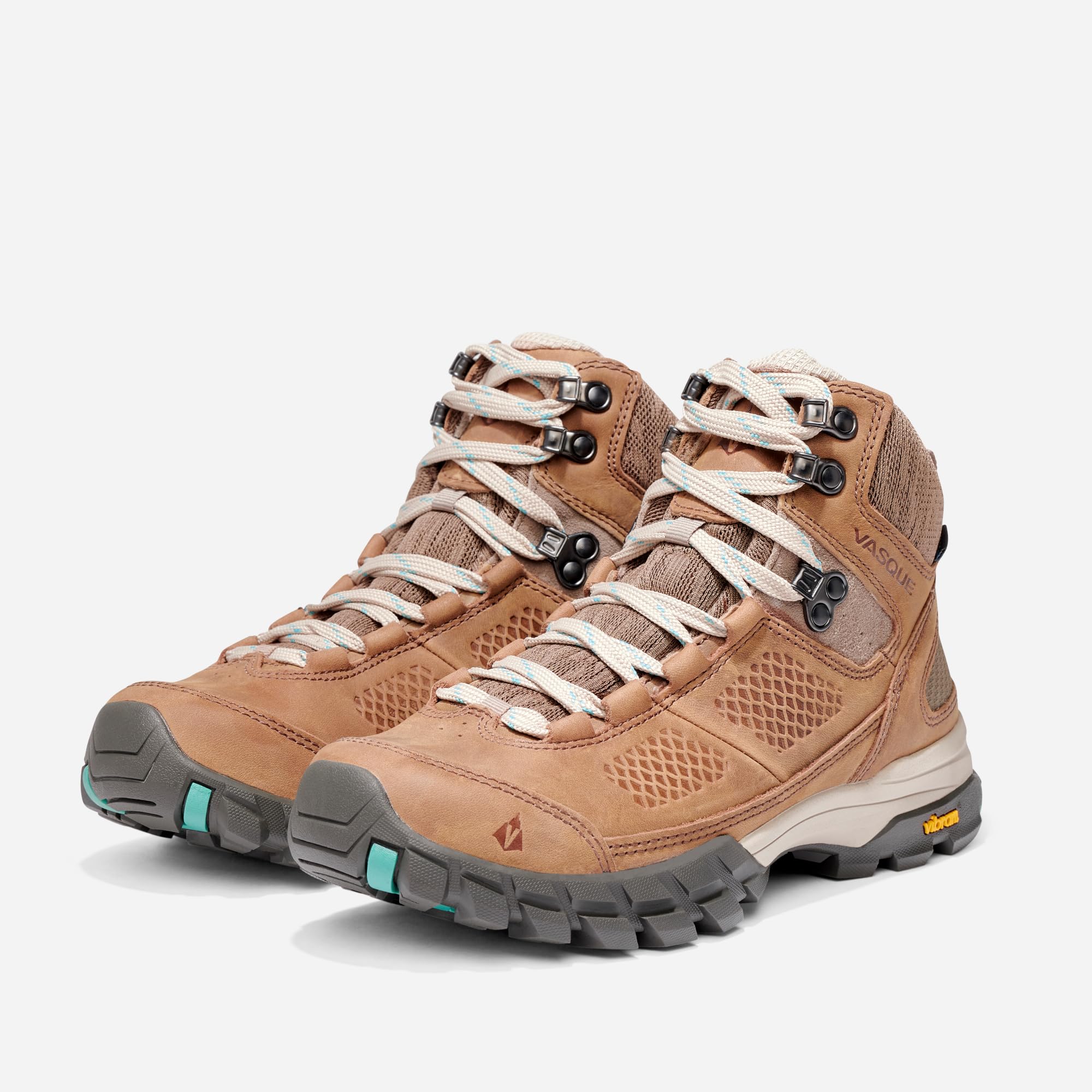 Vasque Women's Talus Mid Waterproof Hiking Boot, Brindle/Baltic, 8 Medium