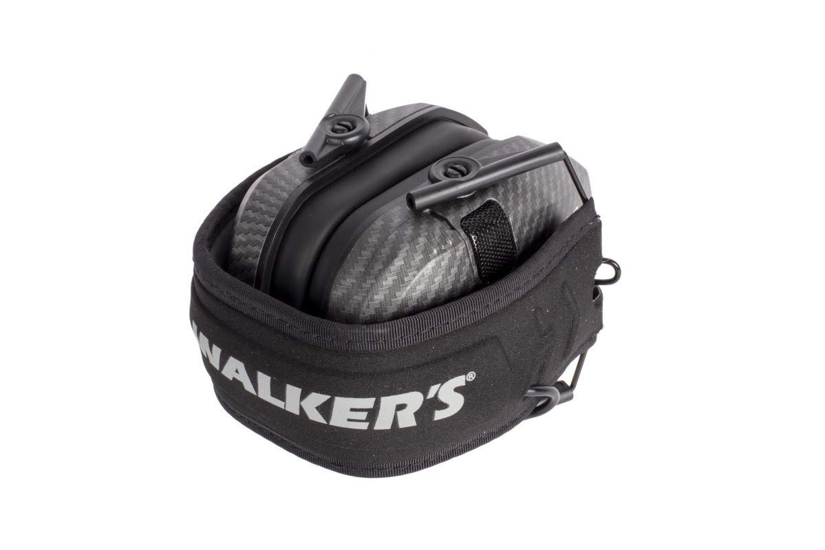 Walkers Razor Slim Electronic Shooting Muffs 4-Pack Bundle, Carbon Gray (4 Items)