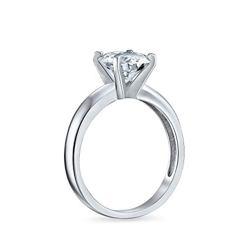 Traditional Etoile 2CTW Round Solitaire 4 Prong AAA CZ Engagement Anniversary Wedding Band Ring Set For Women Yellow 14KGold Plated.925 Sterling Silver