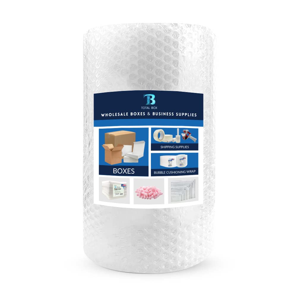 TotalBox Bubble Cushioning Wrap Roll, 12 inches x 35 ft (1 Pack)