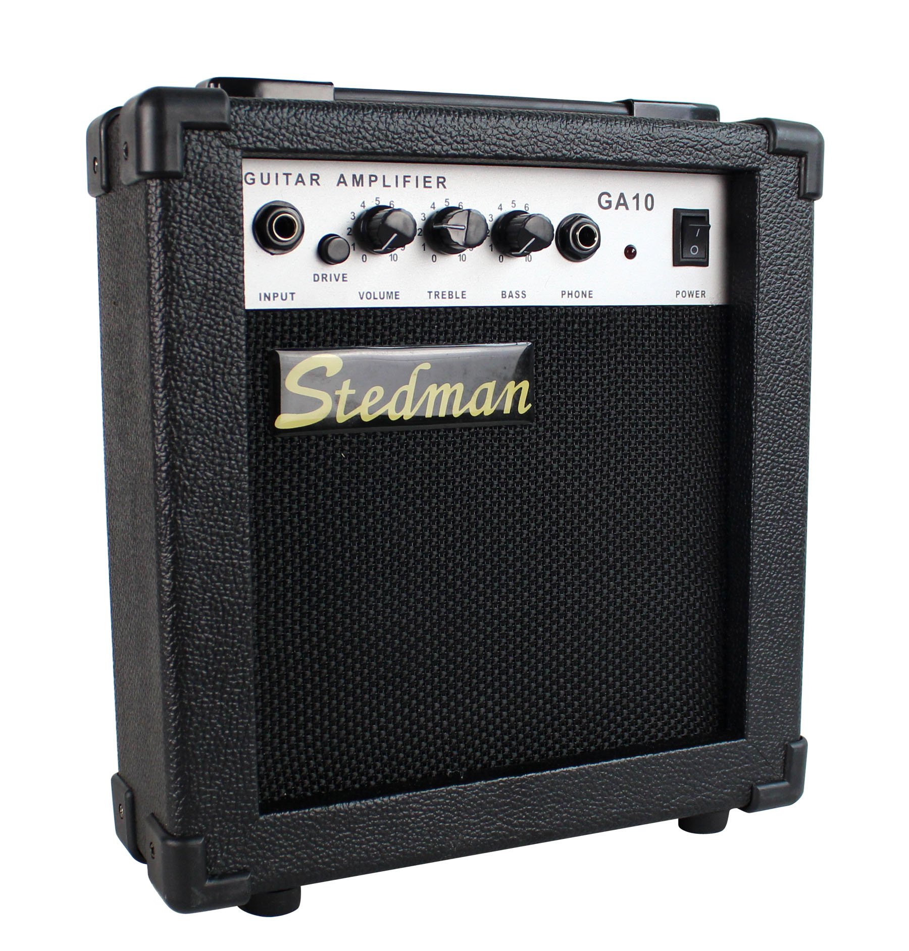 YMC 10-Watt Electric Guitar Combo Amplifier with Boost Switch and 1/4" Headphone Out, Starter Amp -Black