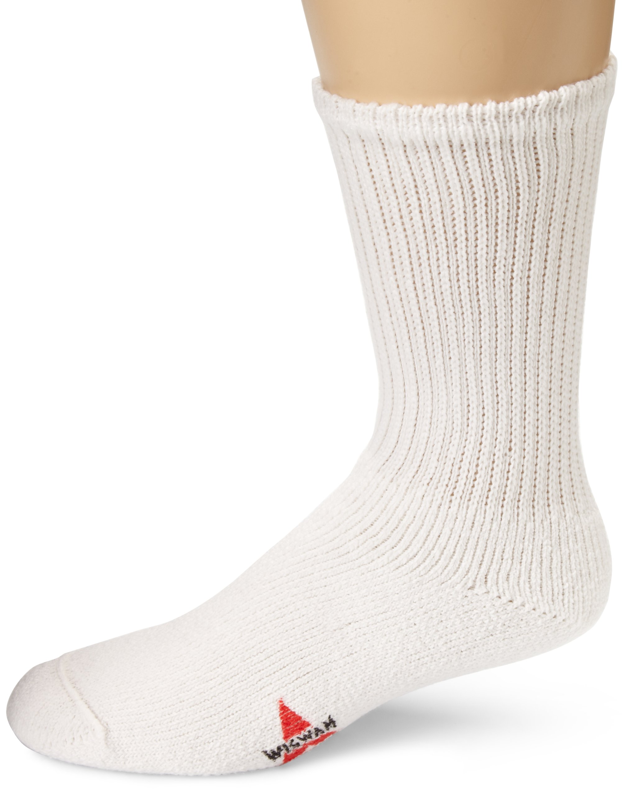 Wigwam King Cotton Heavyweight Crew Socks, White - X-Large