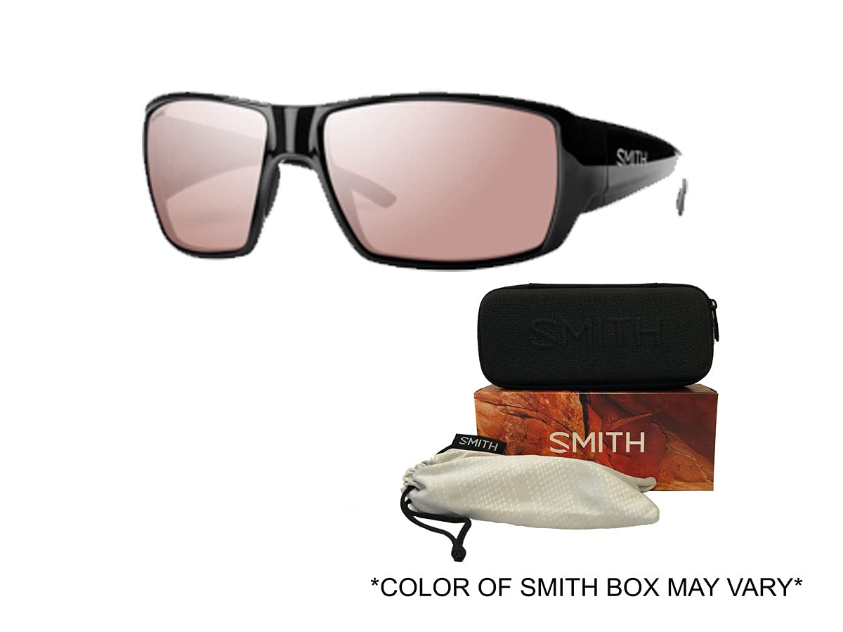 SMITH Guides Choice 096V/DE 62M Matte Havana/Chromapop+ Polarized Bronze Mirror Rectangle Sunglasses For Men For Women + BUNDLE with Designer iWear Eyewear Kit