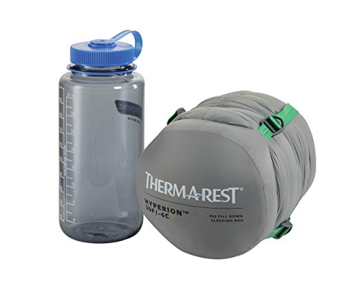 Therm-a-Rest Hyperion 20-Degree Ultralight Down Mummy Sleeping Bag, Long Blue