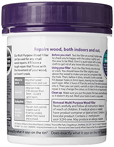 Ronseal Multi-Purpose Wood Filler - White 250g