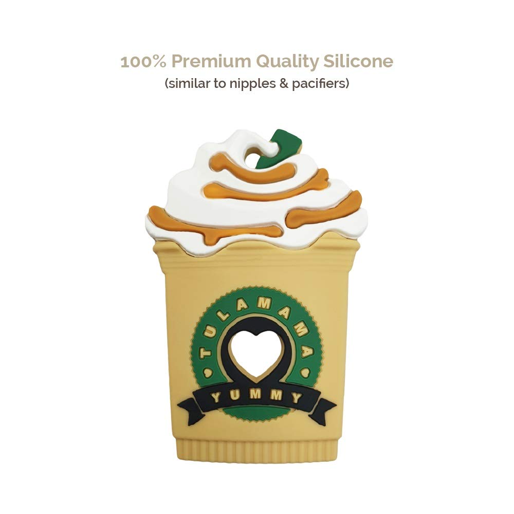 Teething Toys/Teethers by Tulamama. Bendable & Freezer Friendly. Highly Recommended by Moms. 100% Silicone (Similar to Nipples & Pacifiers), BPA & Phthalates Free, FDA Compliant. Chocolate Milkshake