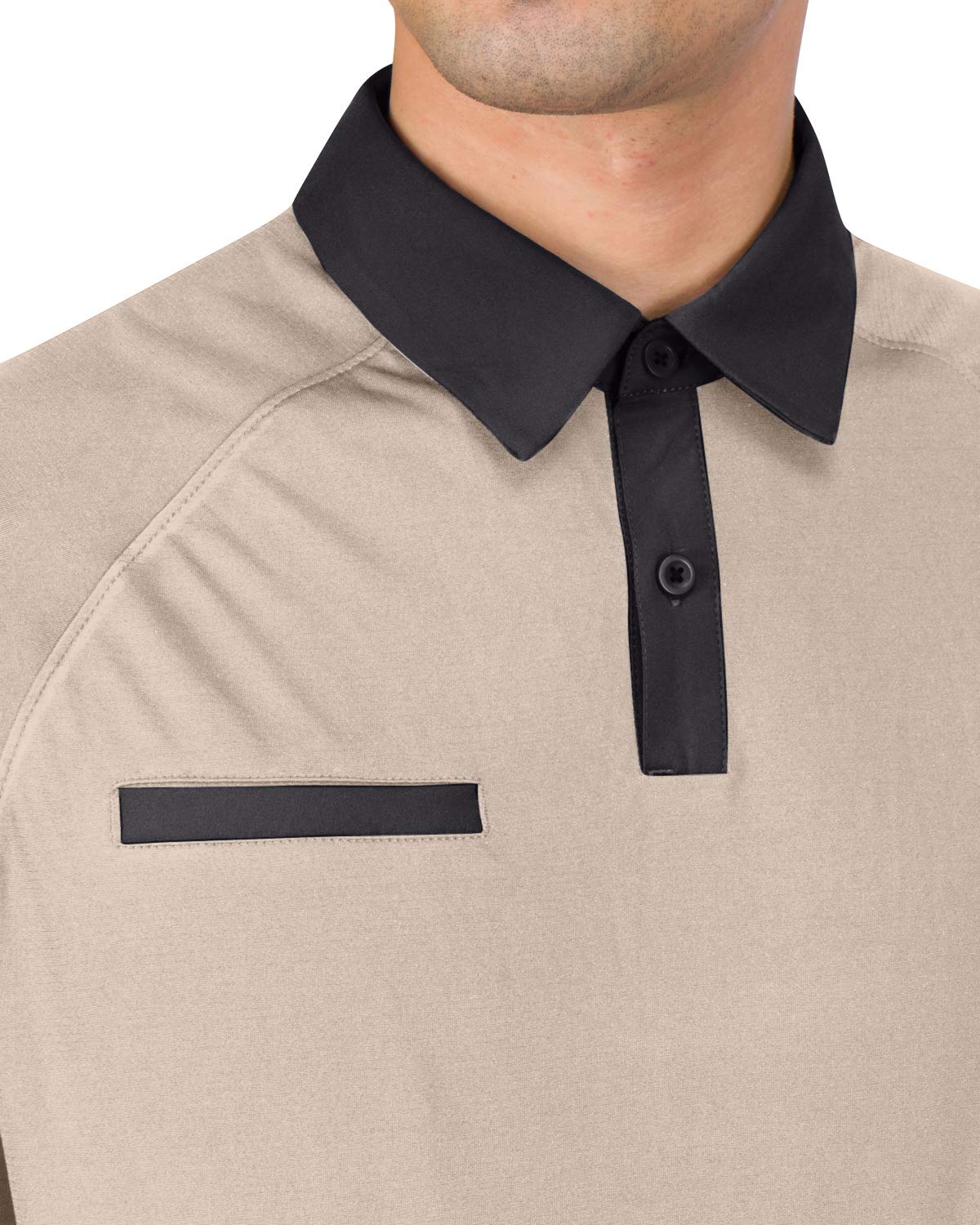 Three Sixty Six Golf Polo Shirts for Men - Dry Fit Collared Golf Polos - Lightweight and Breathable w/Stretch Fabric Taupe