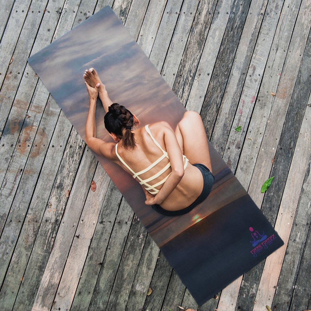 Yoga Yogee Unisex's Combo Yoga Mat, Sunrise, 180 x 60 cm