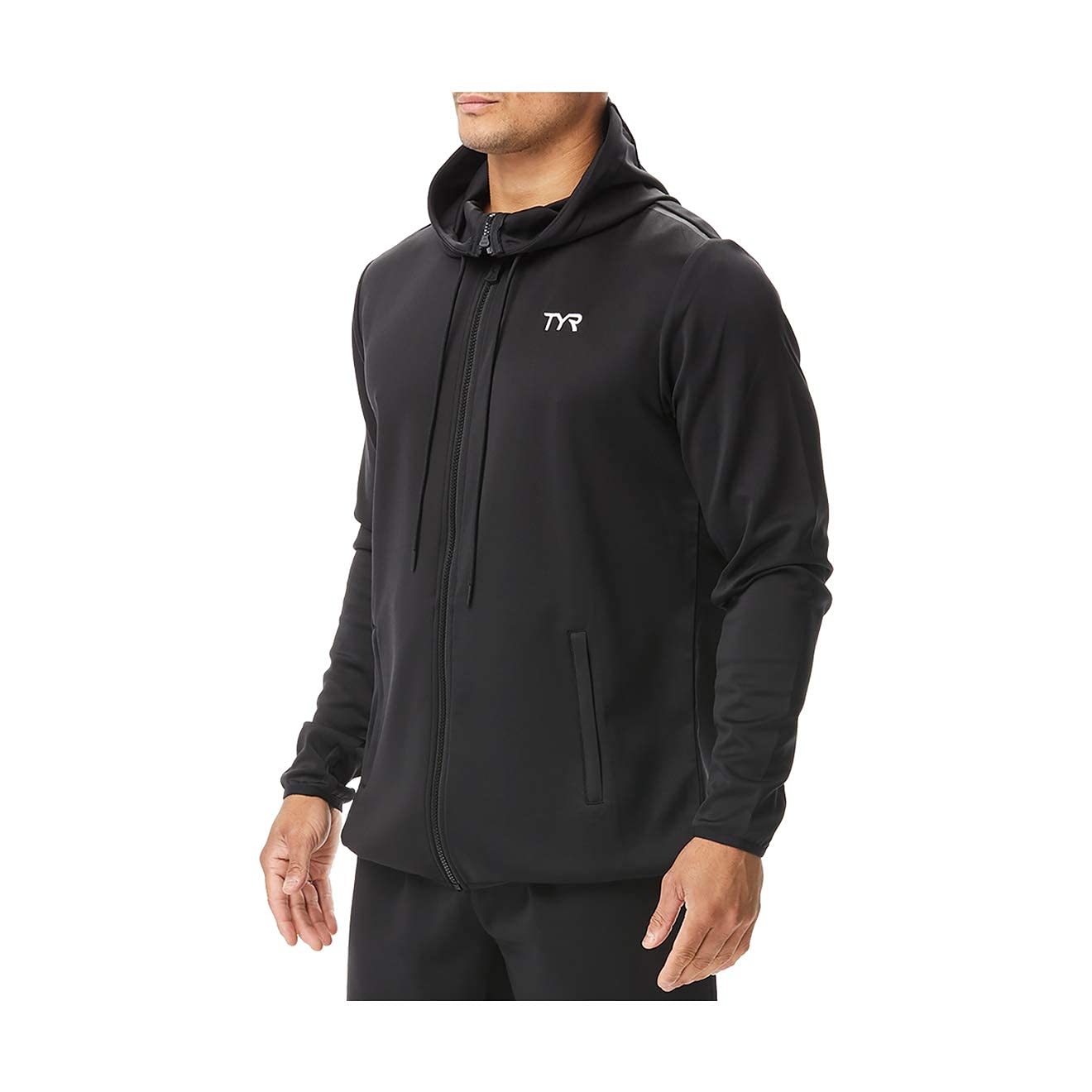 TYR MTFZH2A1L Mens Team Zip Hoodie Black L