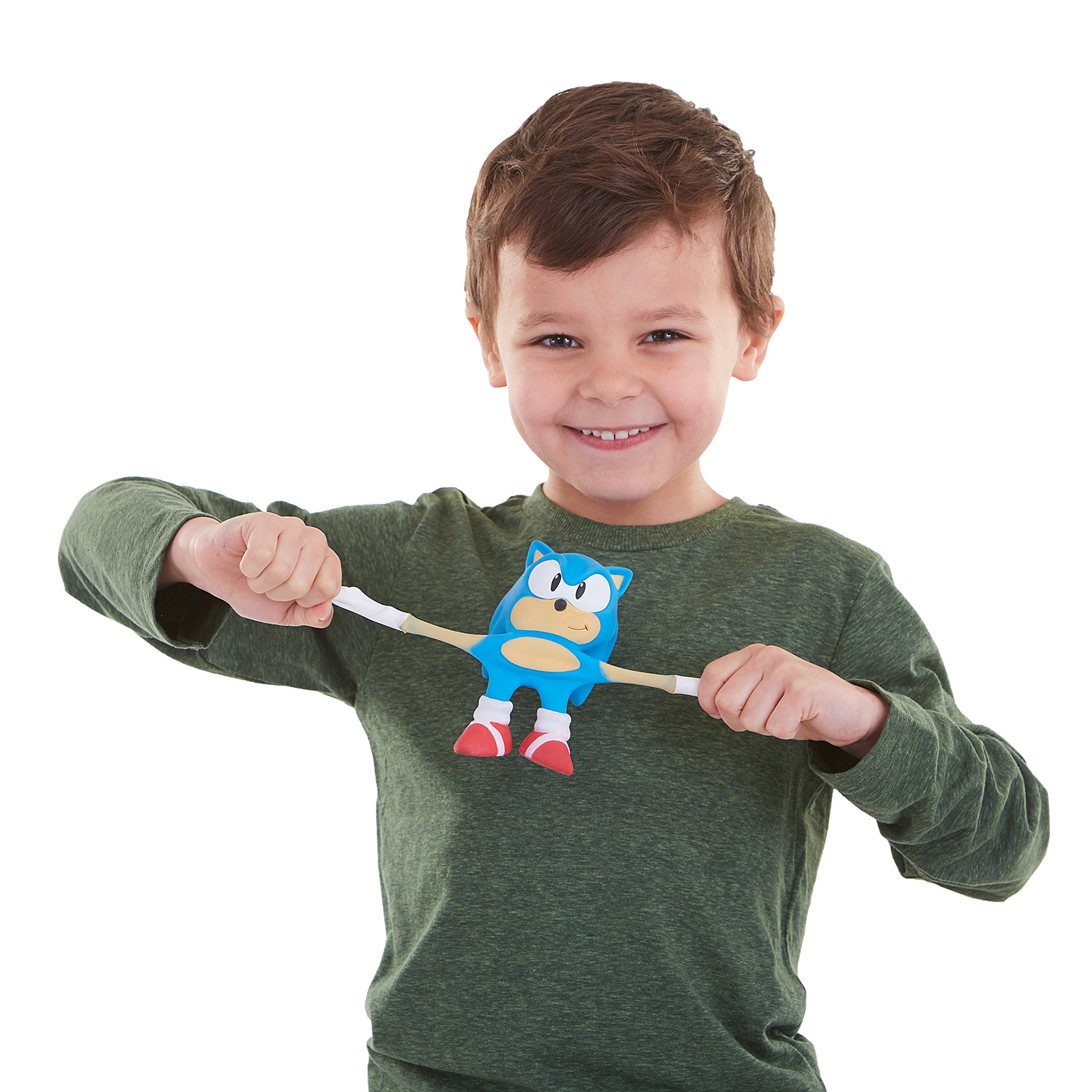 Stretch Armstrong ENT_553271 Sonic The Hedgehog Vlad & Niki Crazy Rocketship Expanding 2-Level Rocket Playset with Handle Includes Vehicles, Figures, Stickers, and Tattoo Sheet, Multicolor